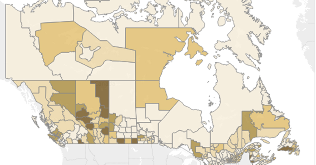 An Interactive Map of Community Susceptibility